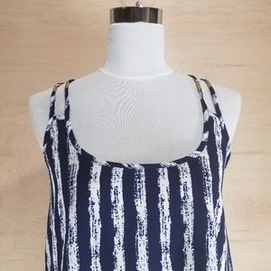 YMI | Tops | Ymi Blue And White Tank Top Size Small | Poshmark